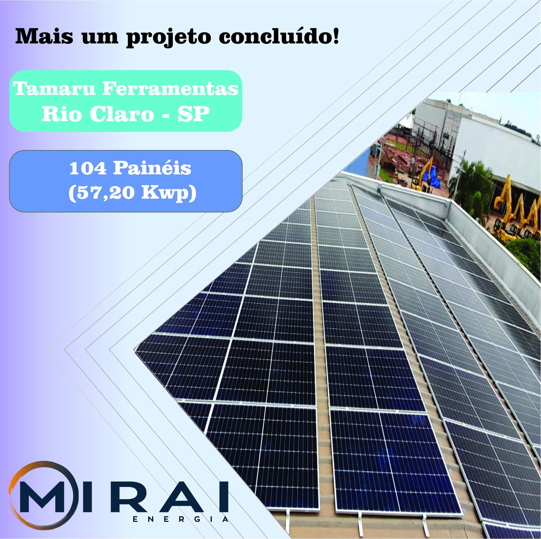 Instalações realizadas – Mirai Energia Solar Fotovoltaica
