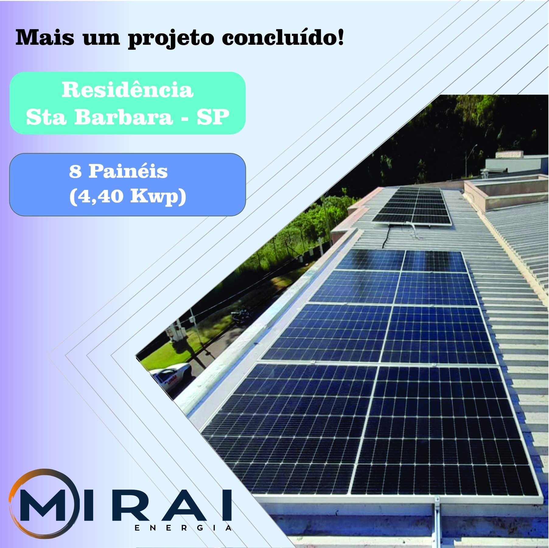 Instalações realizadas – Mirai Energia Solar Fotovoltaica