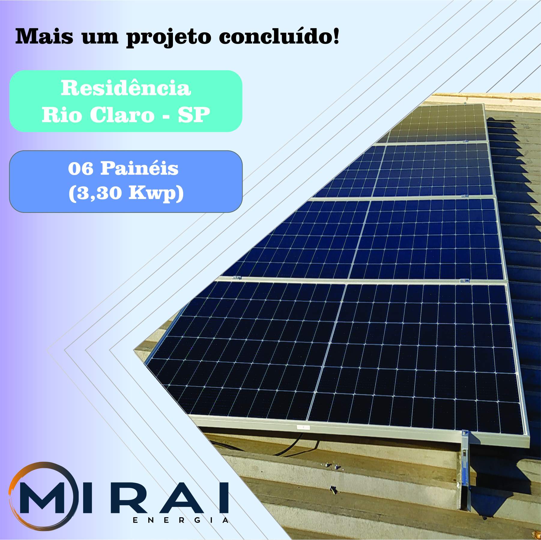 Instalações realizadas – Mirai Energia Solar Fotovoltaica