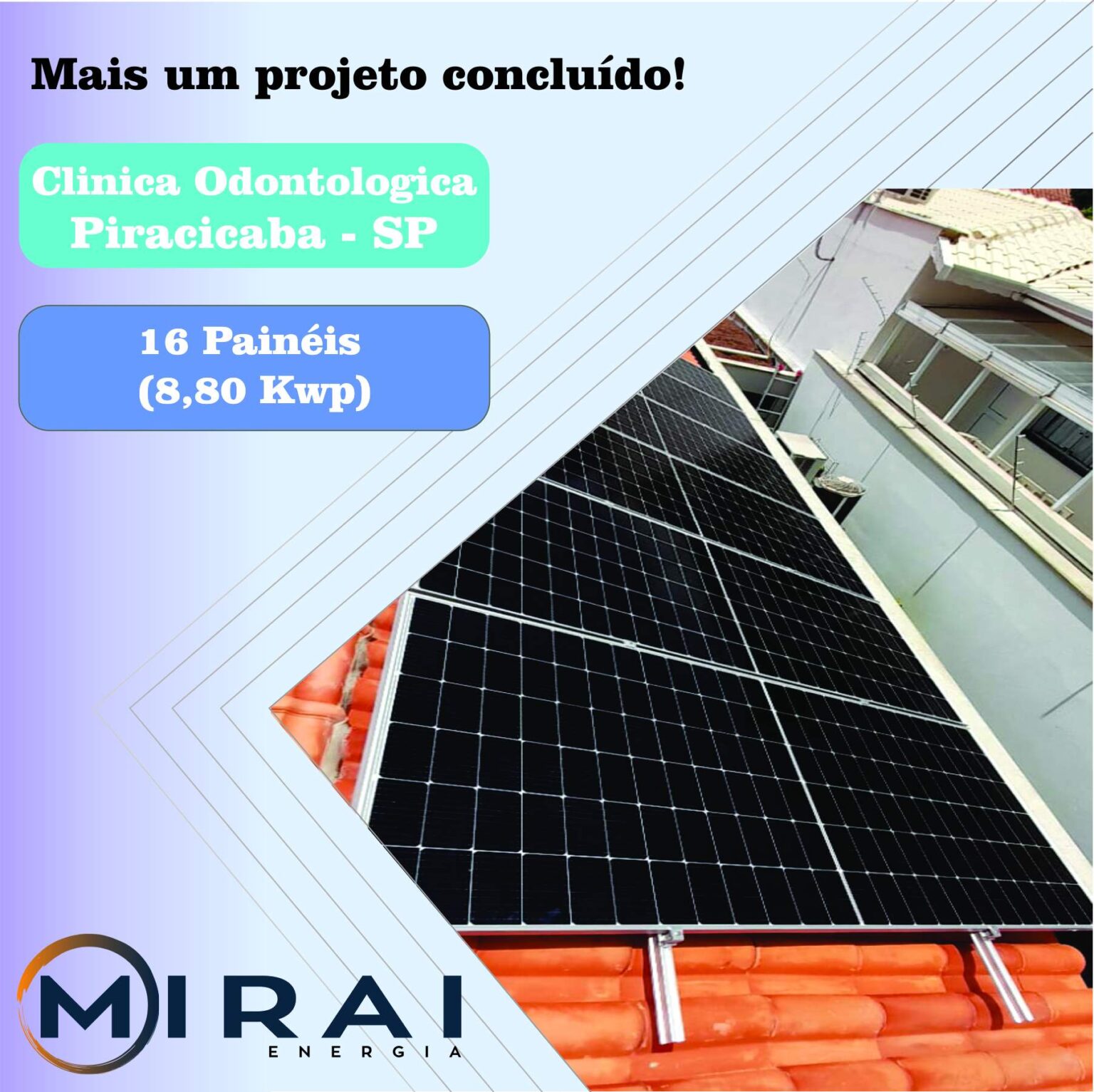 Instalações realizadas – Mirai Energia Solar Fotovoltaica
